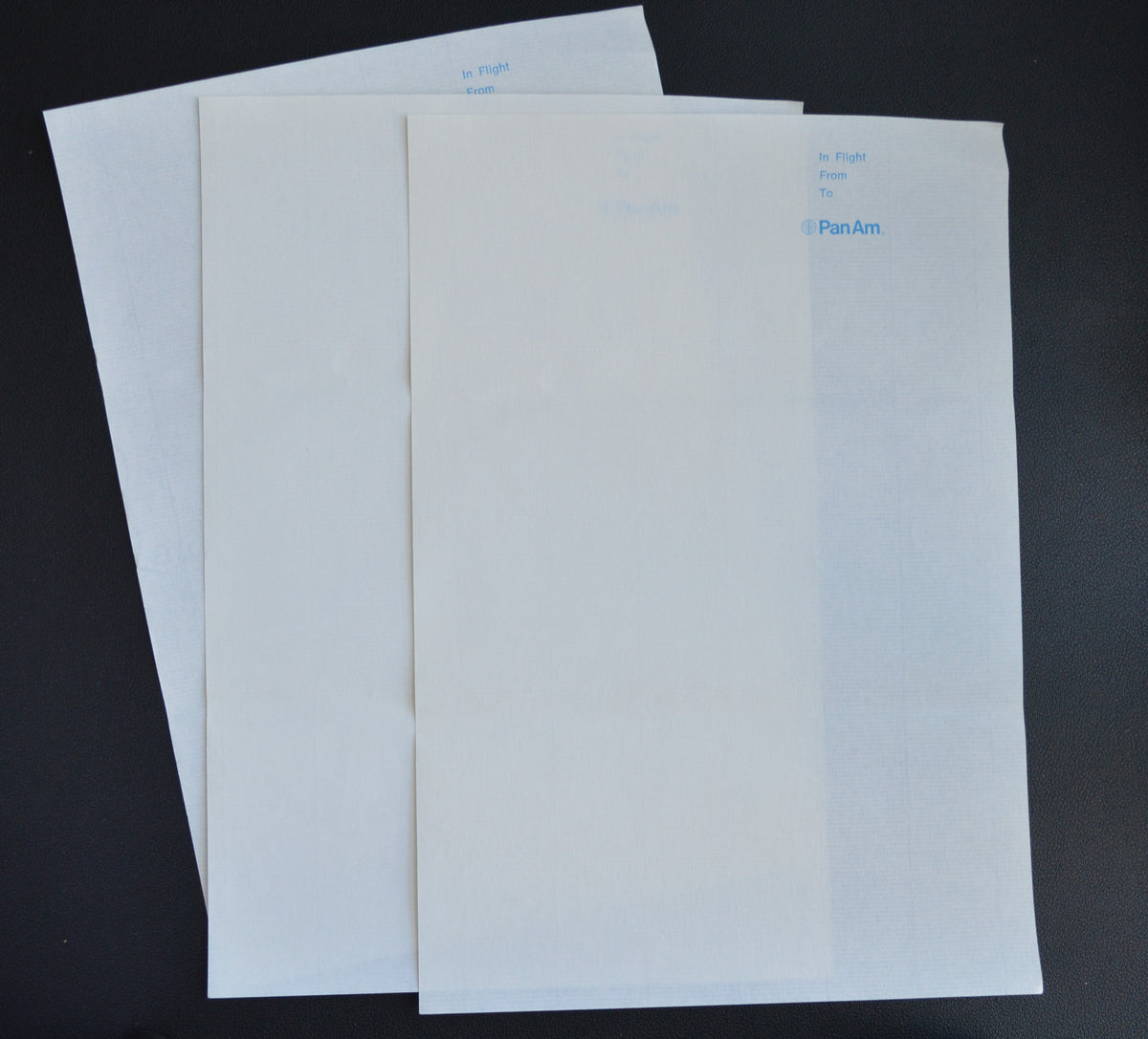 Vintage PAN AM Airlines In Flight Stationary Paper – Terminal 37 Antiques